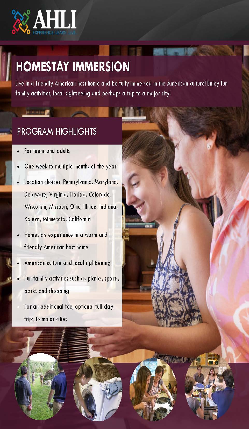 Homestay Immersion - American Home Life International, Inc.