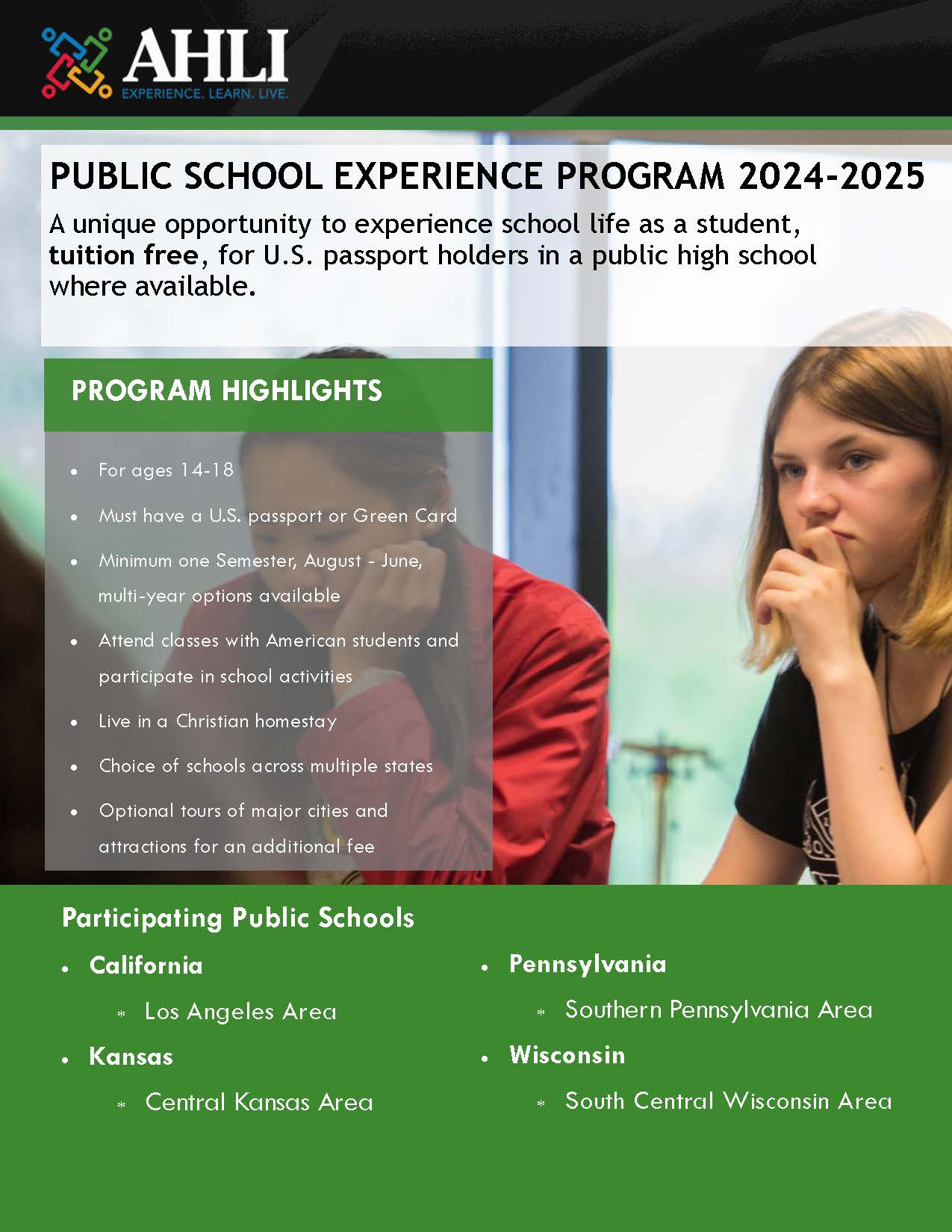 Public School Experience - American Home Life International, Inc.